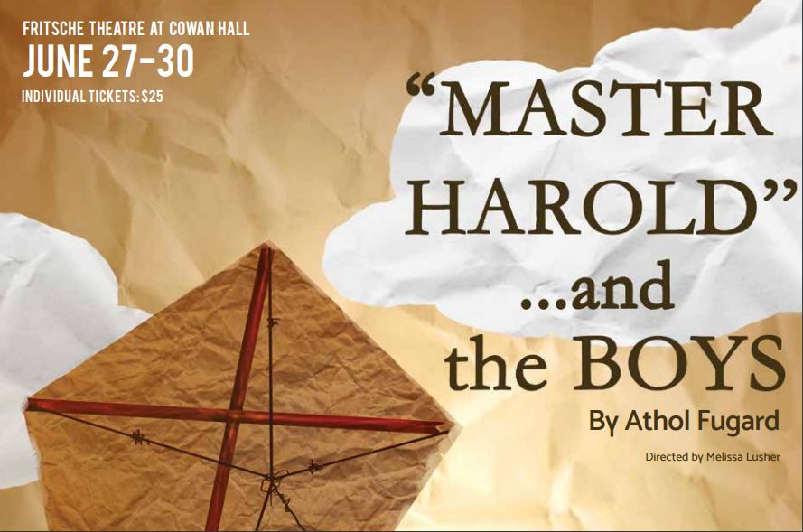 “Master Harold”…and the Boys, June 27-30 - Otterbein University